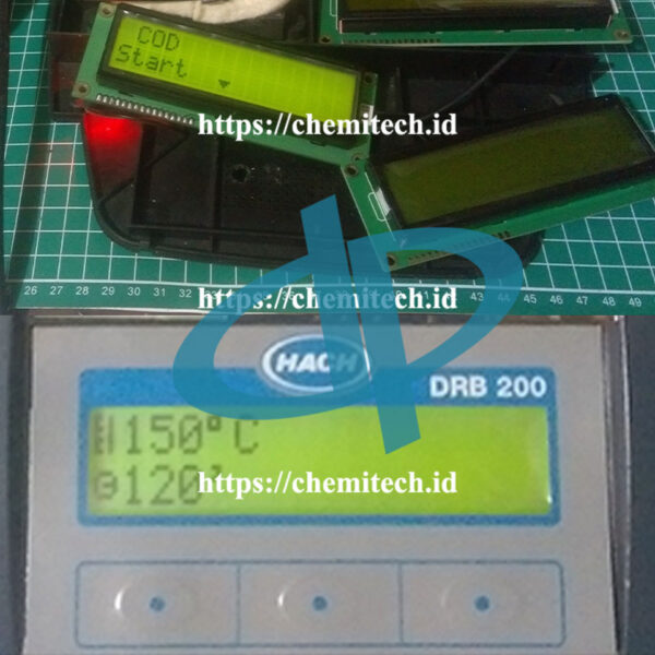 Service Repair LCD COD Reactor Hach DRB200 | Chemitech IT Perdana